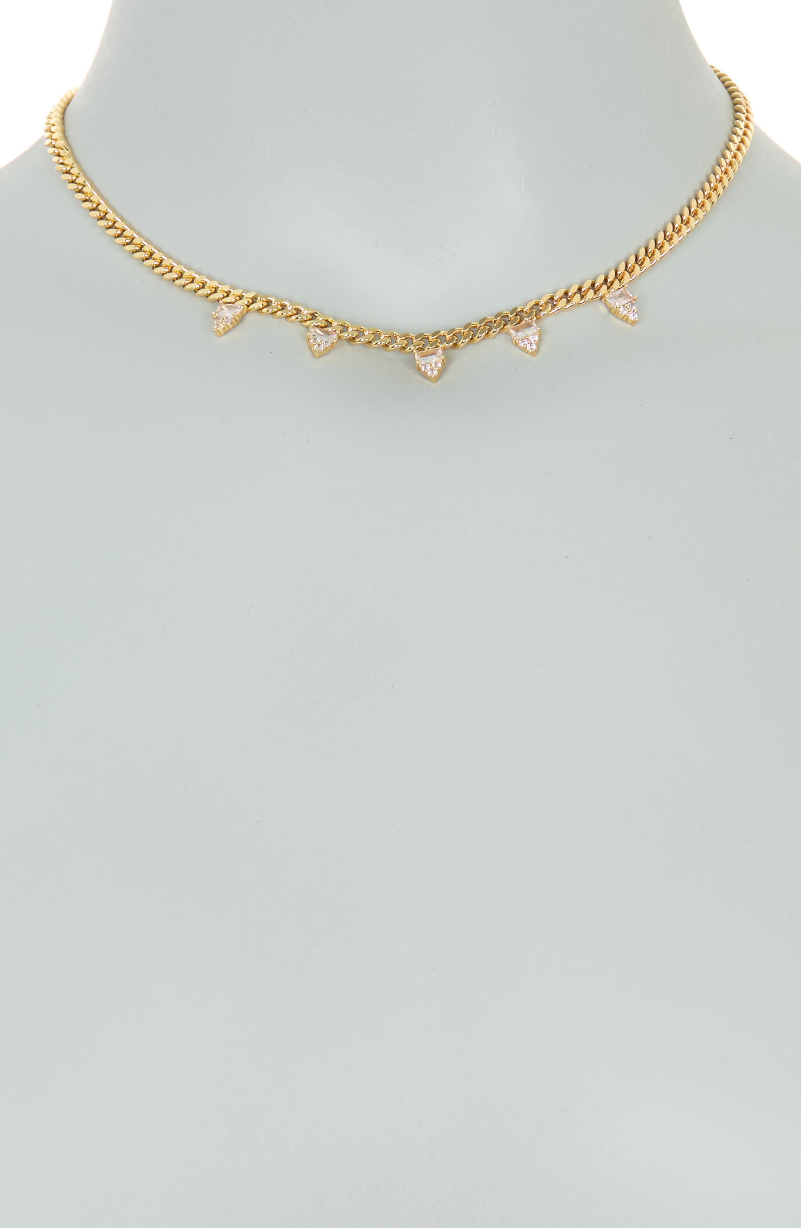 NORDSTROM RACK CZ Drop Curb Link Necklace | Nordstromrack