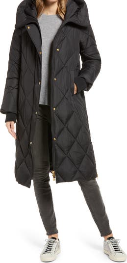 Via Spiga Water Resistant Longline Puffer Jacket | Nordstromrack