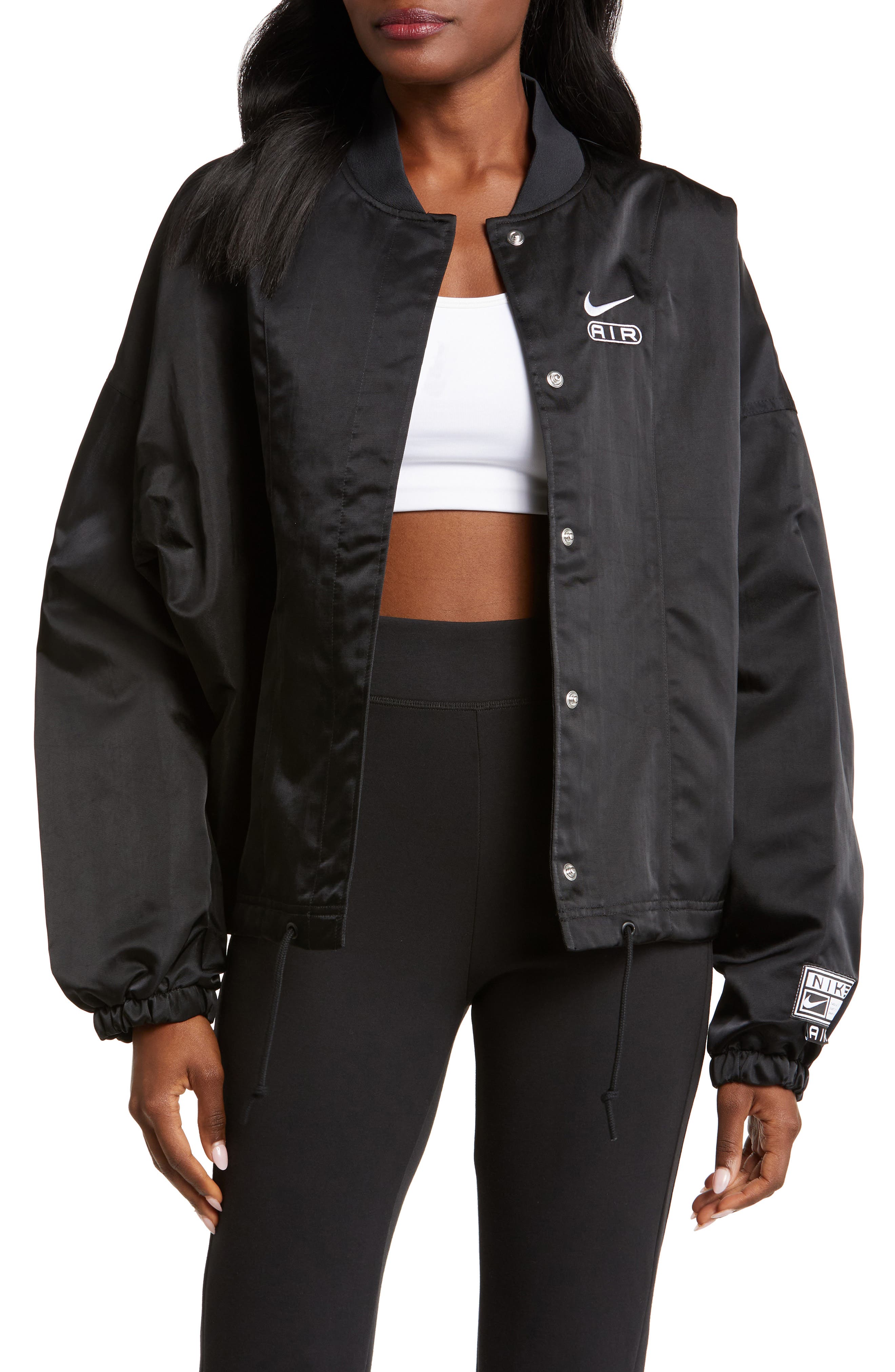 Nike Air Woven Oversize Bomber Jacket | Nordstrom