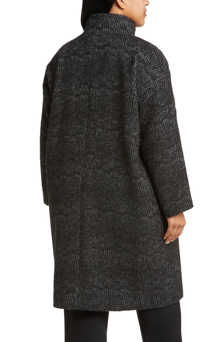 Eileen Fisher Stand Collar Jacquard Coat | Nordstromrack