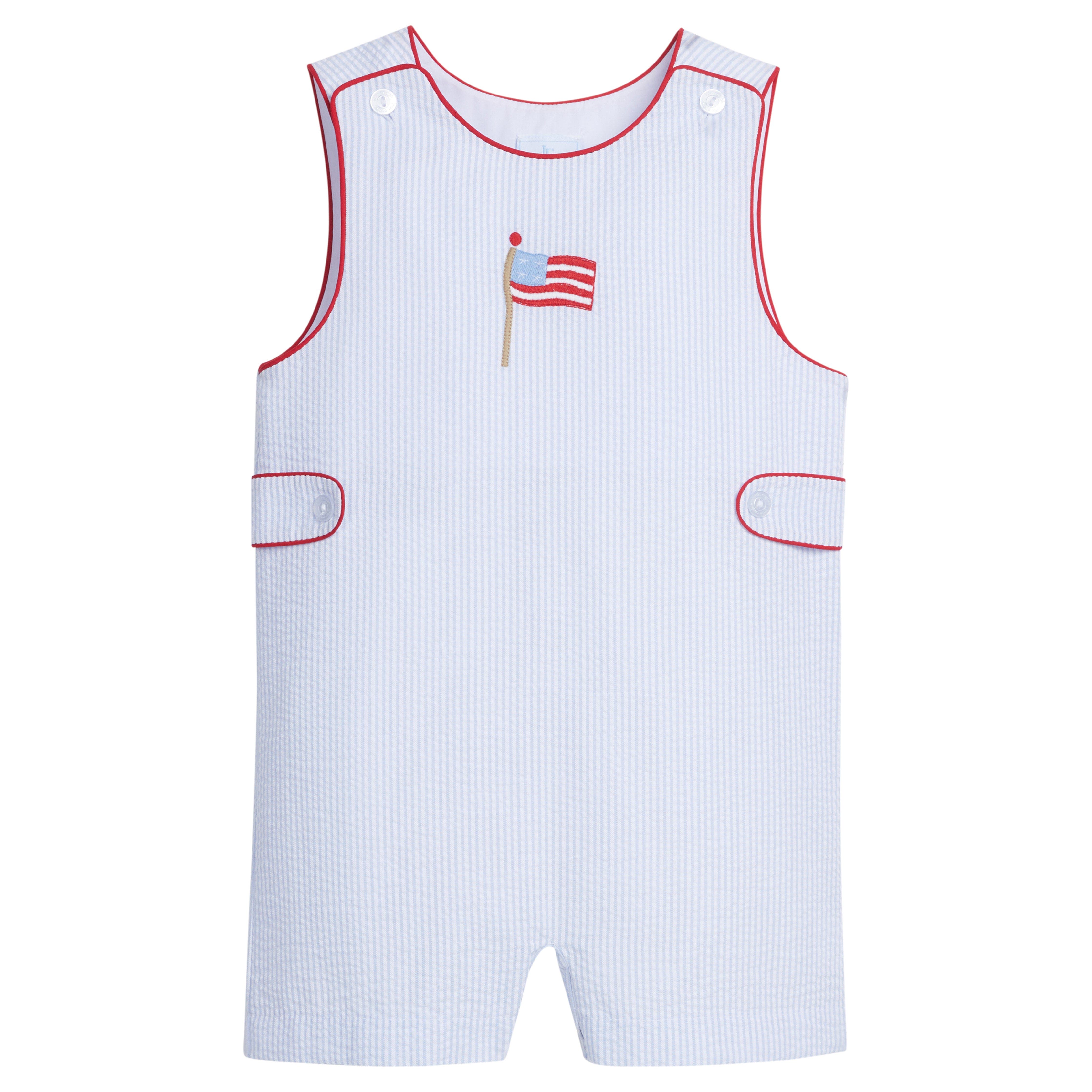 Little English Kids' Embroidered Button Tab John John Blend | Nordstrom