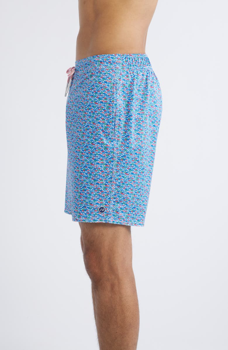 johnnie-O Red Fin Blue Fin Swim Trunks | Nordstrom