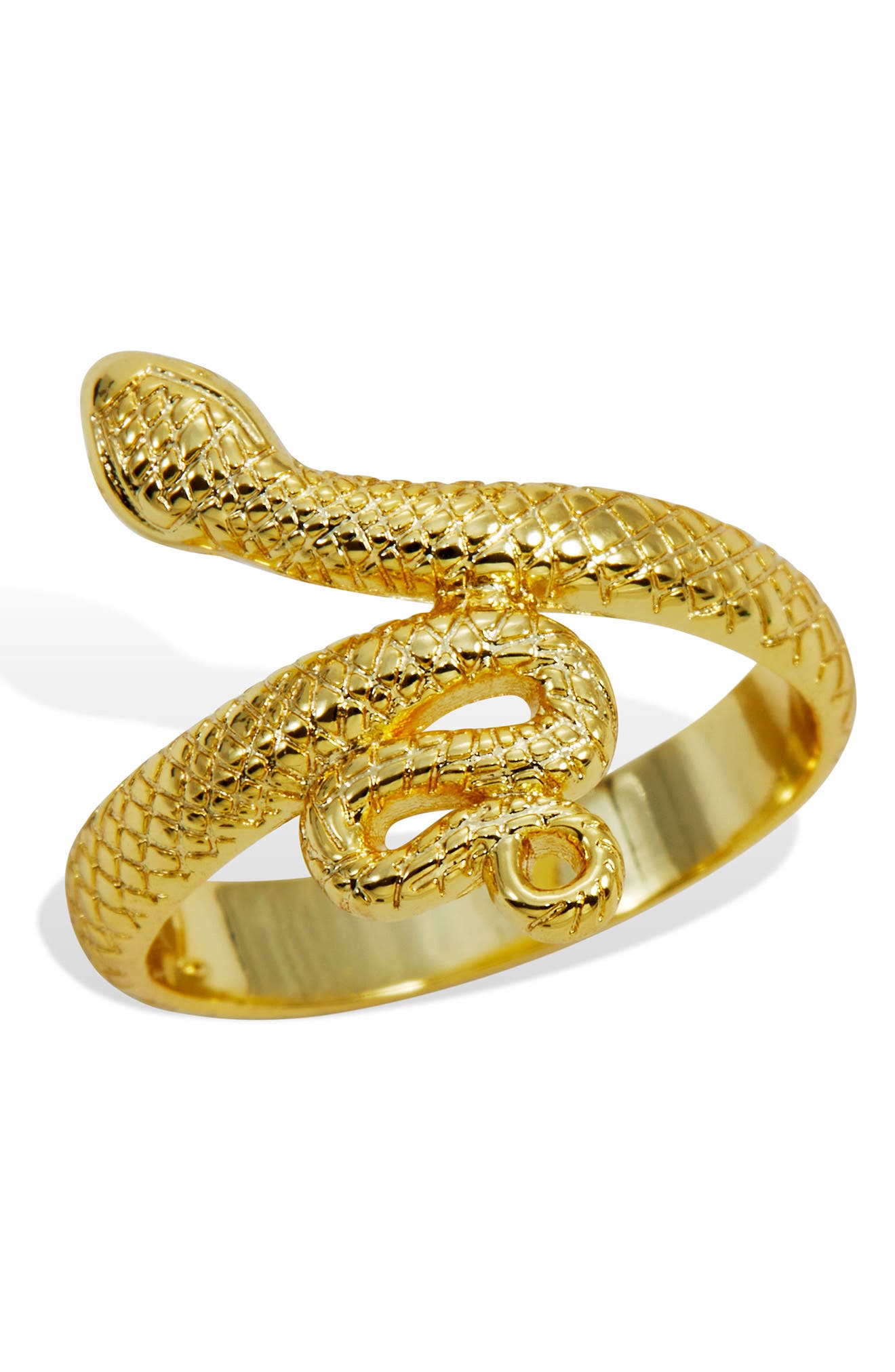SAVVY CIE JEWELS 18K Yellow Gold Vermeil Snake Ring | Nordstromrack