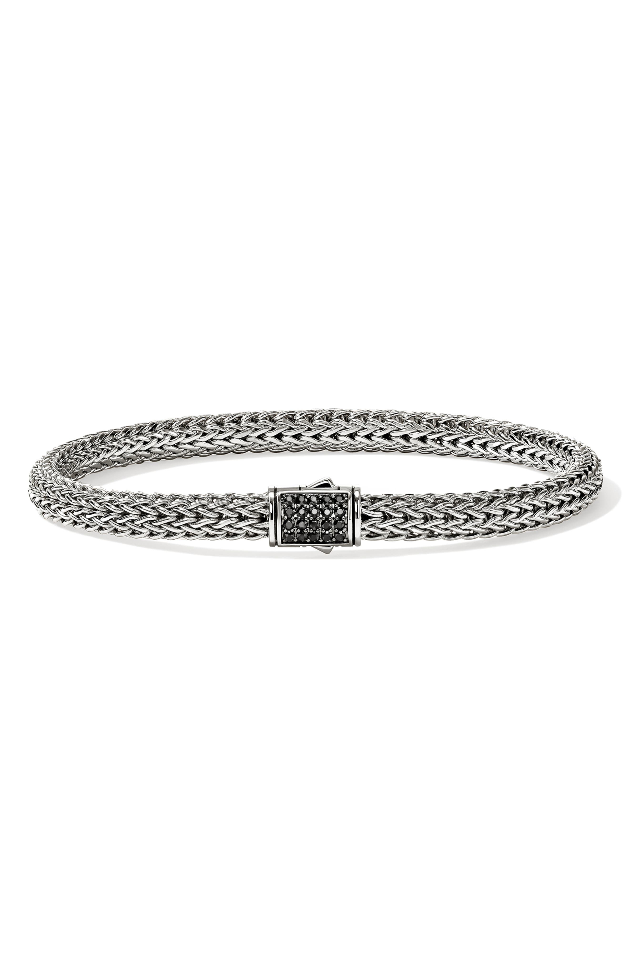 Icon Bracelet, Sterling Silver, Pavé, 5mm (Women) | Nordstrom