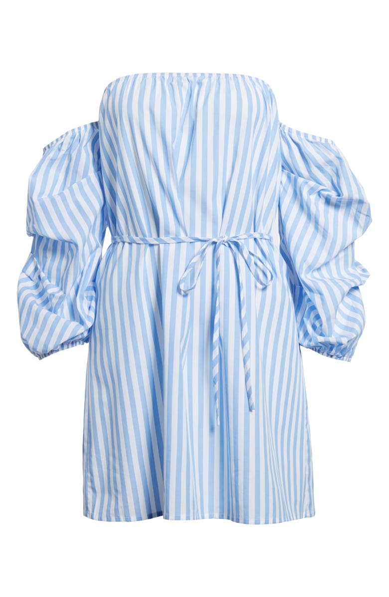 Speechless Off the Shoulder Stripe Minidress | Nordstrom