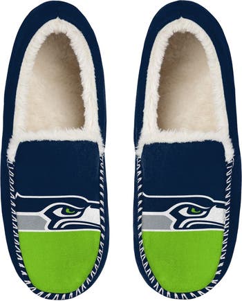 FOCO Men's FOCO Seattle Seahawks Colorblock Moccasin Slippers | Nordstrom