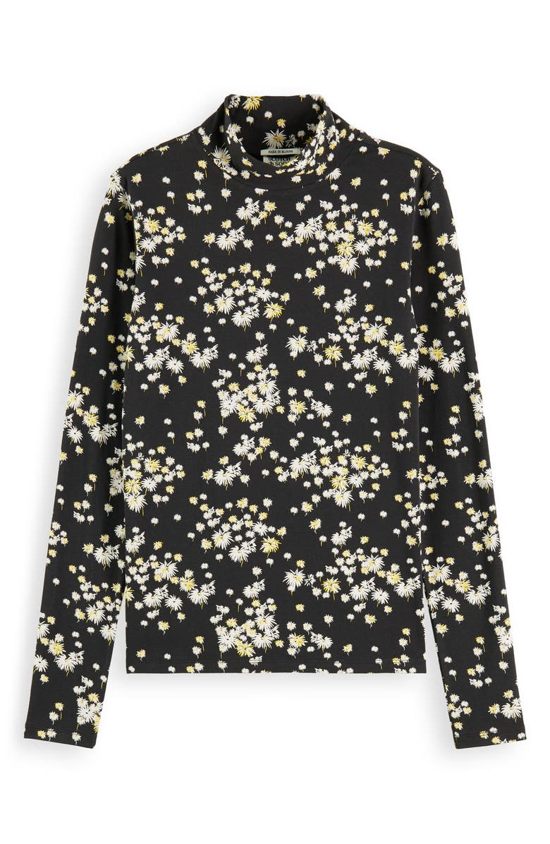 Scotch & Soda Print Mock Neck Top | Nordstrom
