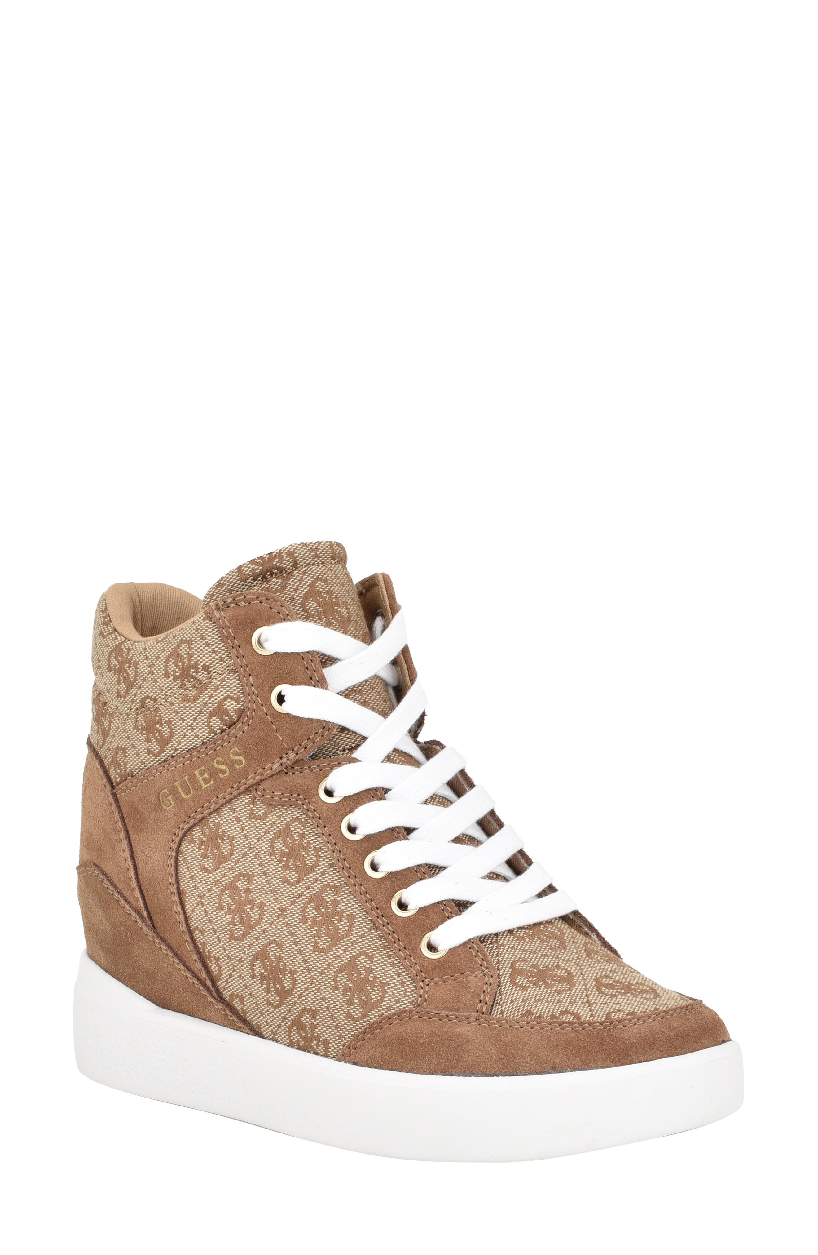 GUESS Hidden Wedge High Top Sneaker (Women) | Nordstromrack