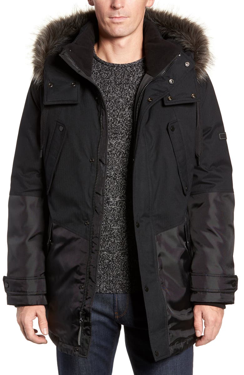 Marc New York Maxfield Faux Fur Trim Parka | Nordstrom