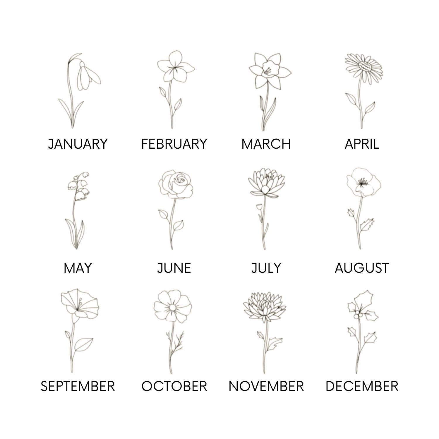 Set & Stones Lily Birth Flower Necklace | Nordstrom