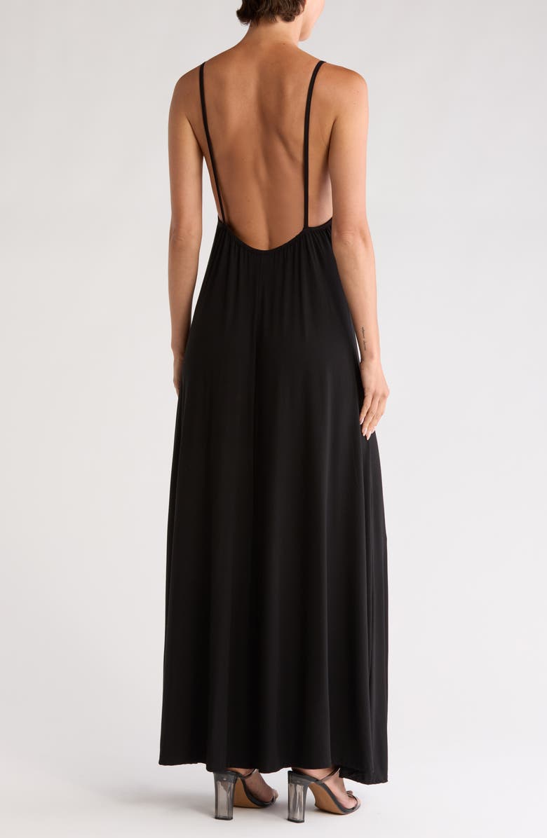 GO COUTURE Shirred Neckline Maxi Dress | Nordstromrack