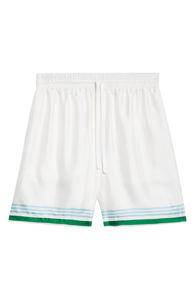Casablanca Metaphysical Tennis Icon Silk Drawstring Shorts | Nordstromrack