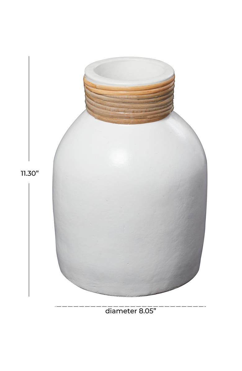 GINGER BIRCH STUDIO Rattan Wrap Terracotta Vase | Nordstromrack