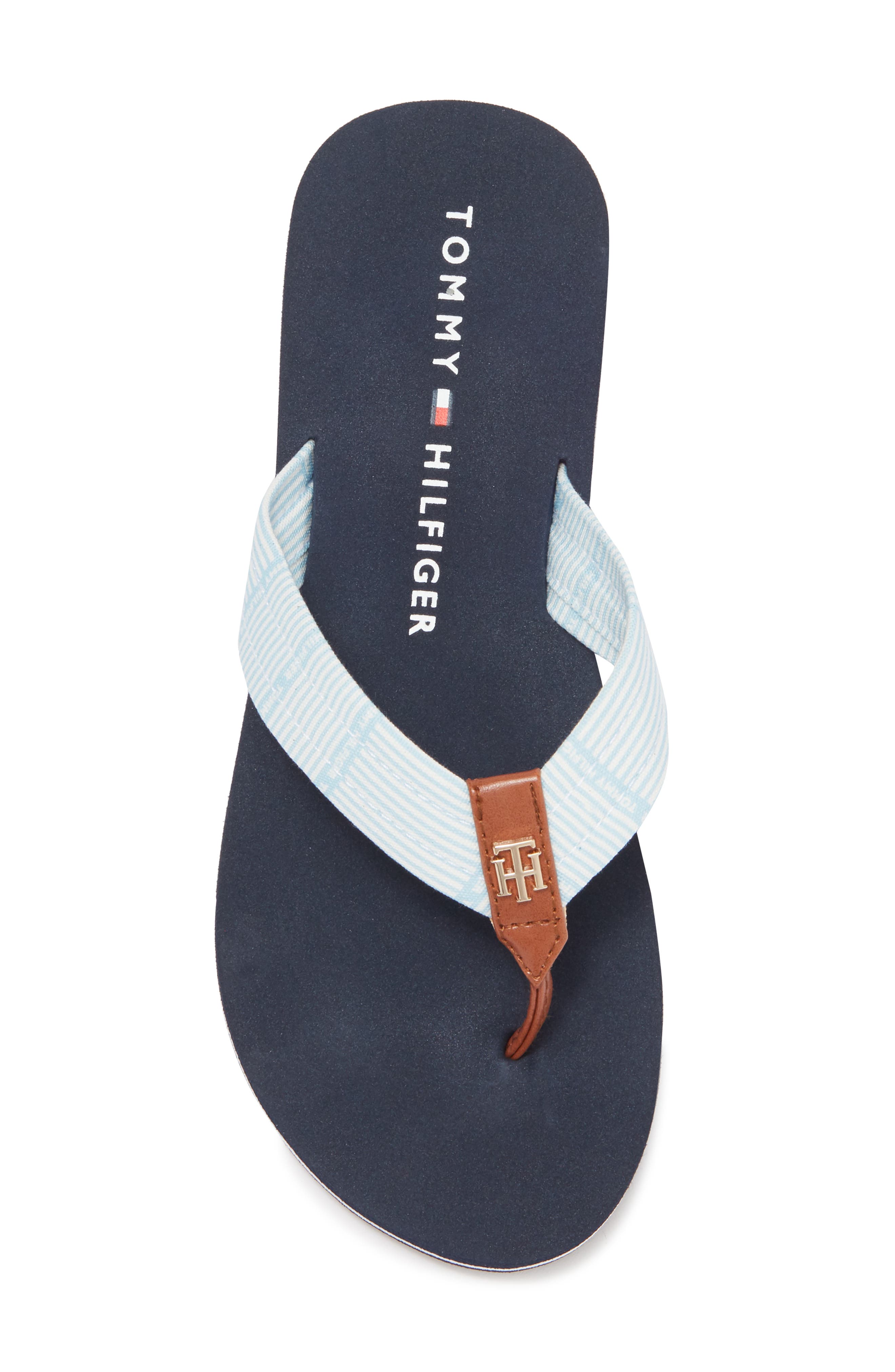 Tommy Hilfiger Logo Striped Flip Flop | Nordstromrack