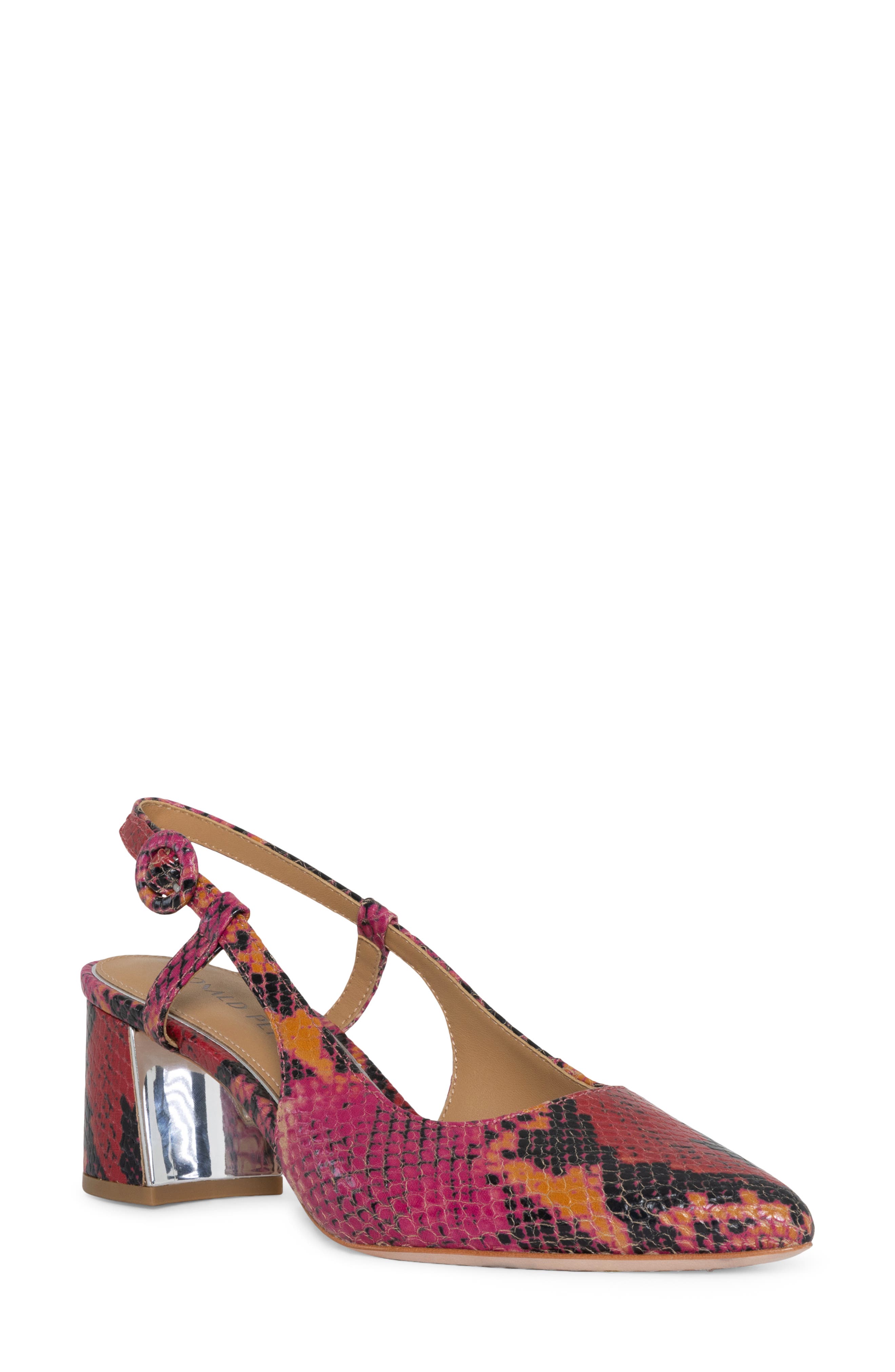 Donald Pliner Snakeskin Print Slingback Pump (Women) | Nordstromrack