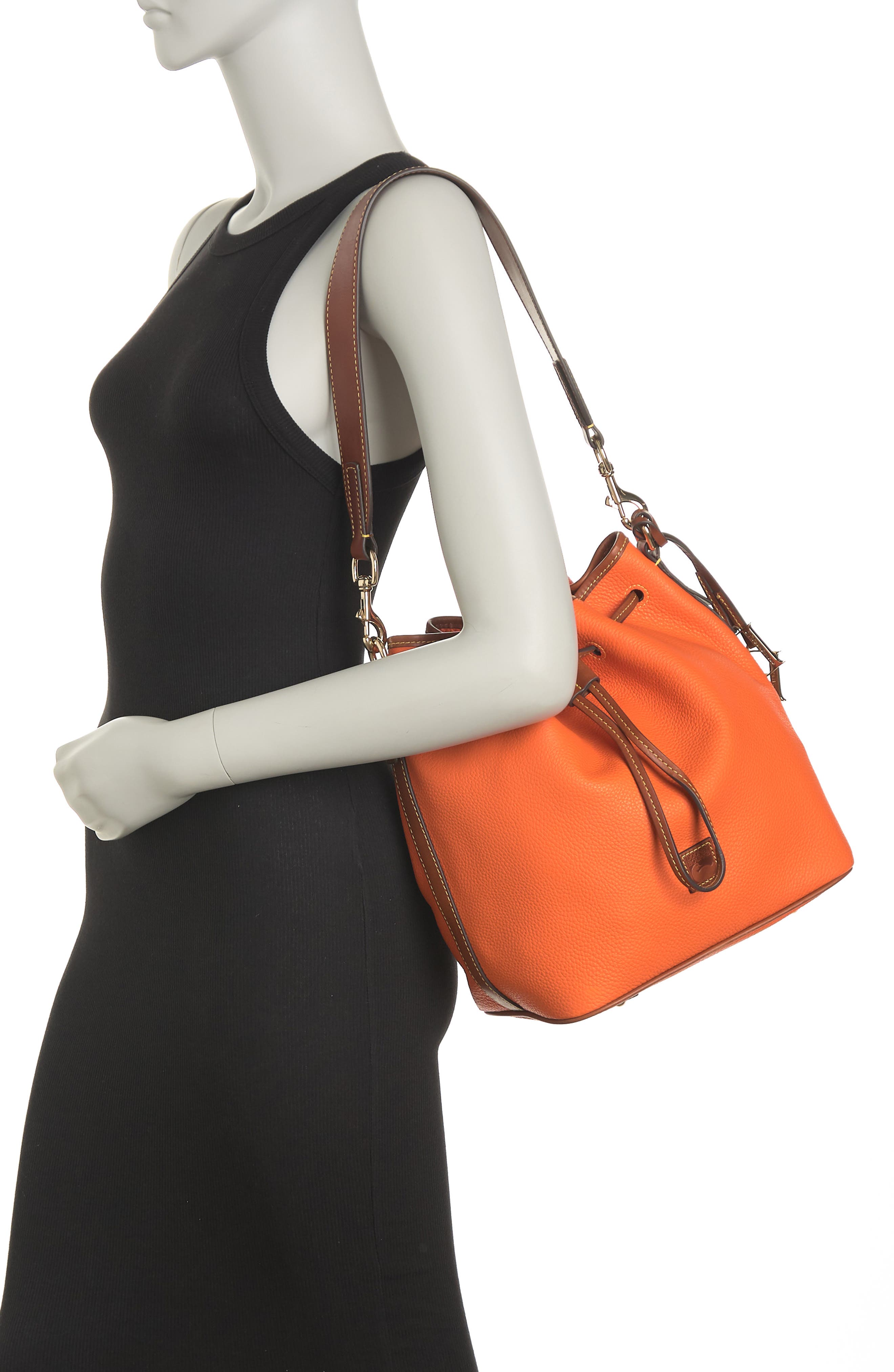 Dooney & Bourke Dooney and Bourke Leather Drawstring Bucket Bag ...