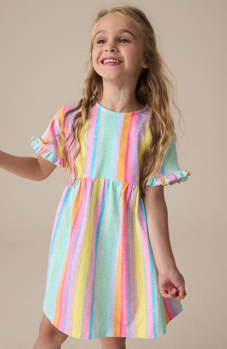 NEXT Kids' Rainbow Stripe Dress | Nordstromrack