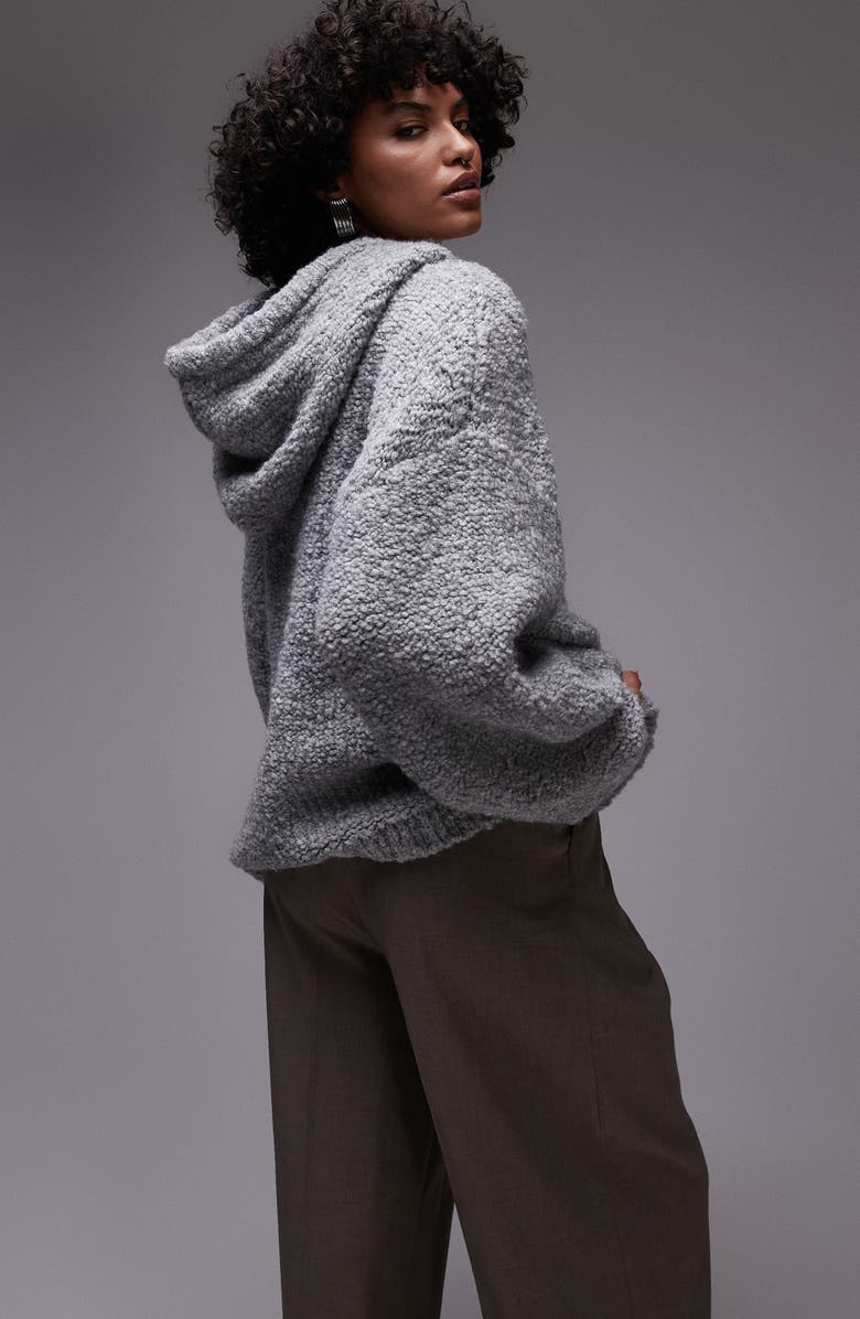 Topshop Oversize Textured Hoodie | Nordstromrack