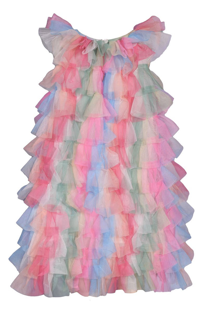 Iris & Ivy Kids' Stripe Ruffle Trapeze Party Dress | Nordstrom
