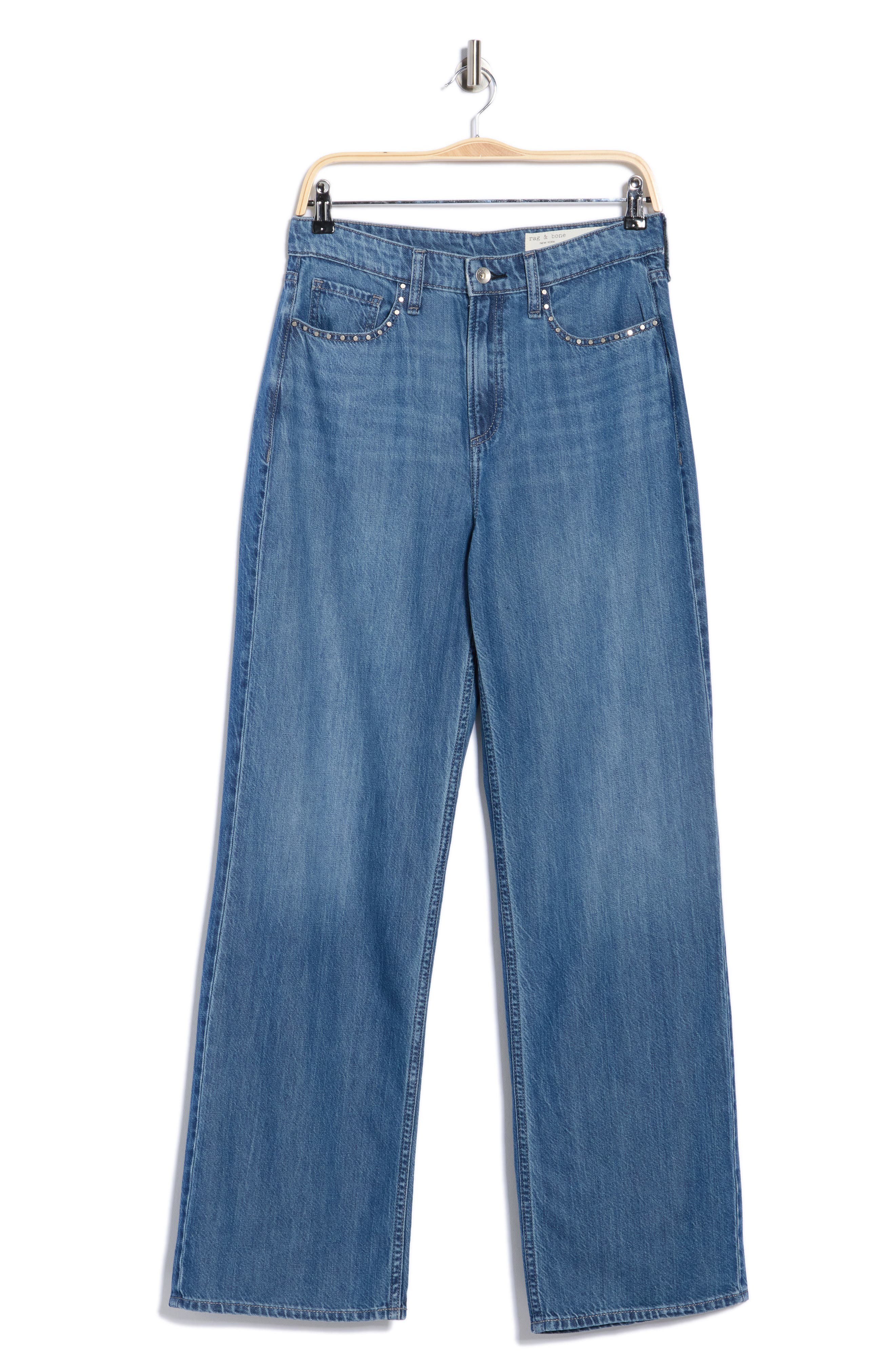 rag & bone Lori Mid Rise Wide Leg Jeans | Nordstromrack