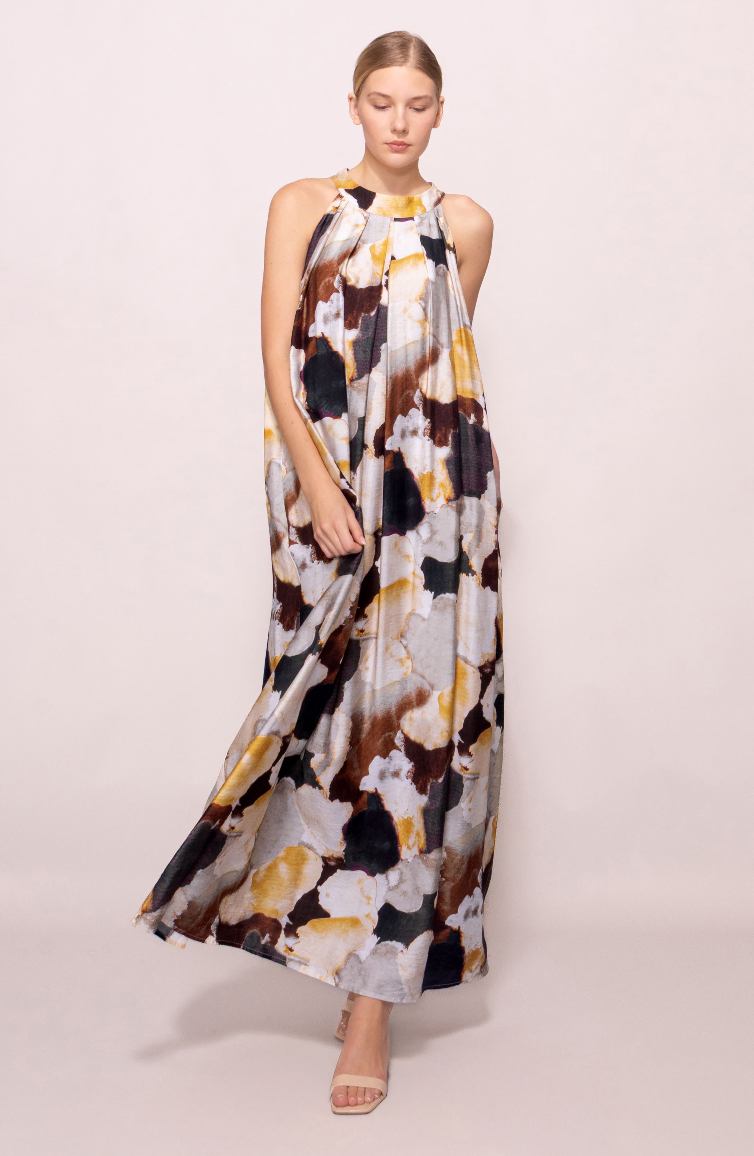 MELLODAY High Neck Maxi Dress | Nordstromrack