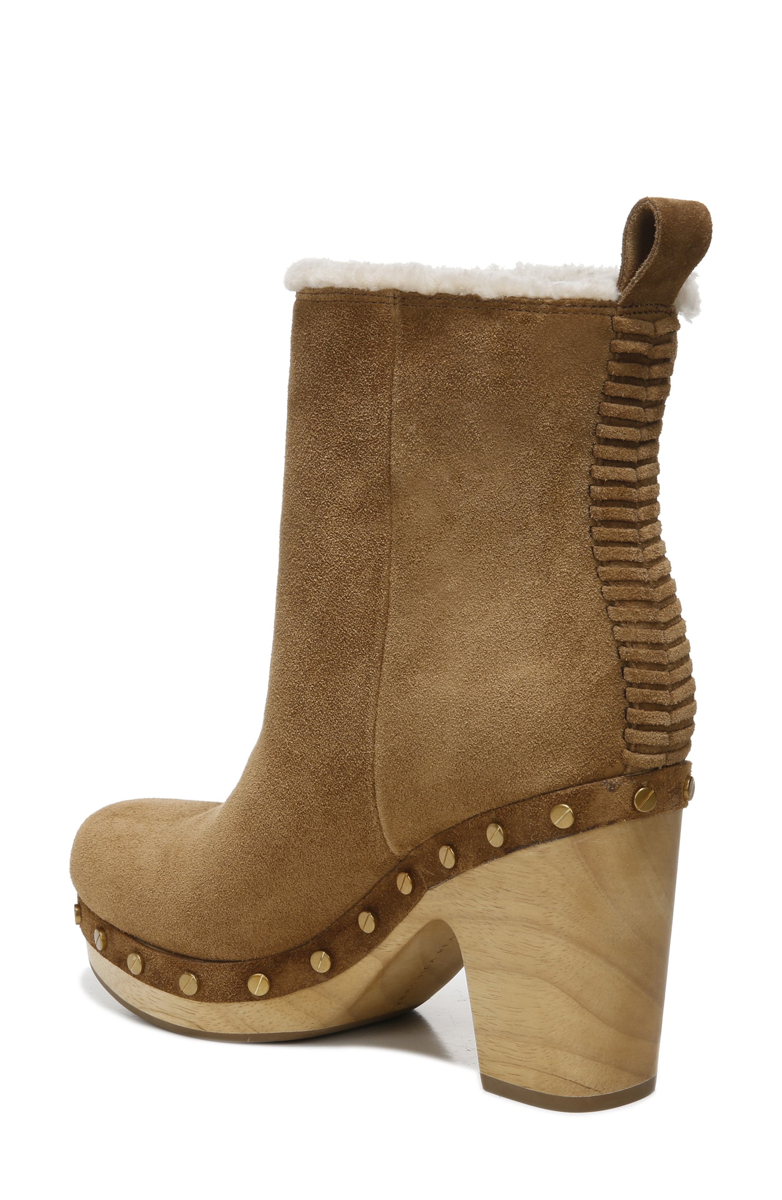 Veronica Beard Daxi Genuine Shearling Lined Clog Bootie (Women ...