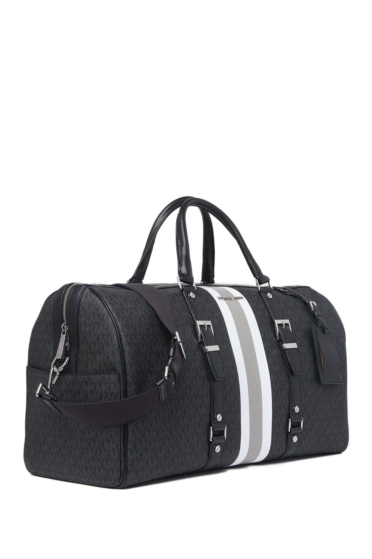 MICHAEL Michael Kors Bedford Travel Extra-Large Logo Stripe Weekend Bag ...