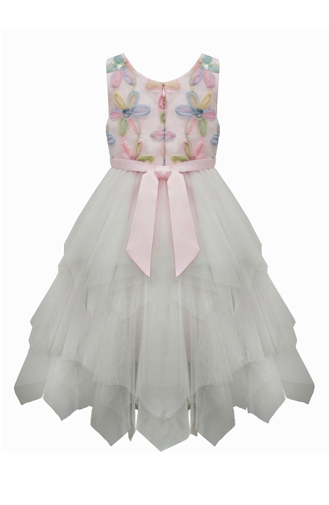 AMERICAN PRINCESS Floral Tulle Party Dress | Nordstromrack