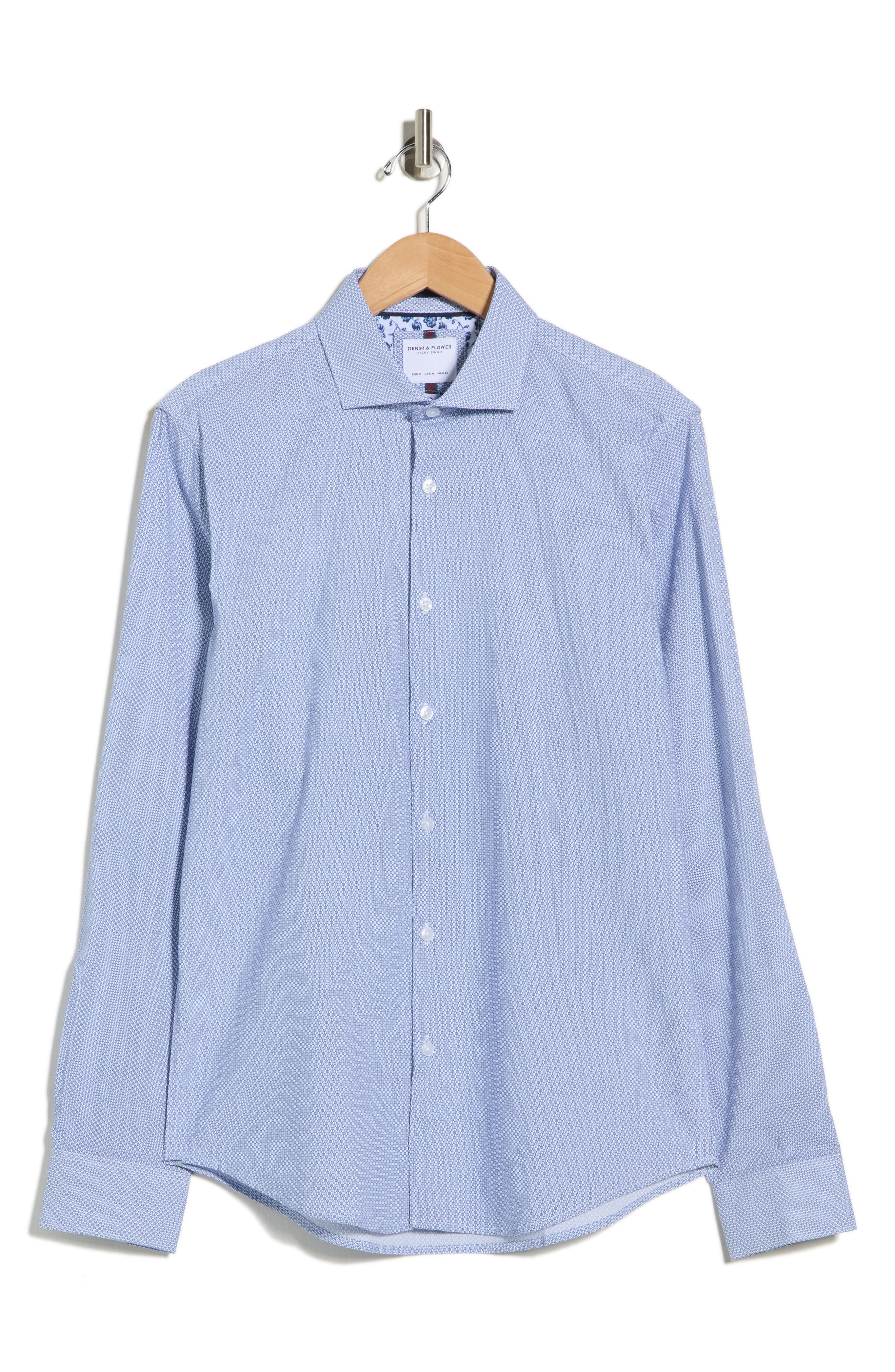 DENIM AND FLOWER Pop Geometric Button-Up Shirt | Nordstromrack