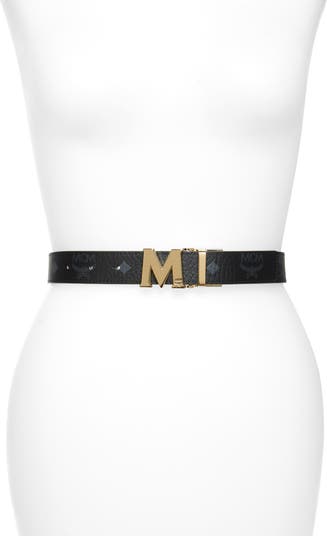 MCM Logo Buckle Reversible Belt | Nordstromrack