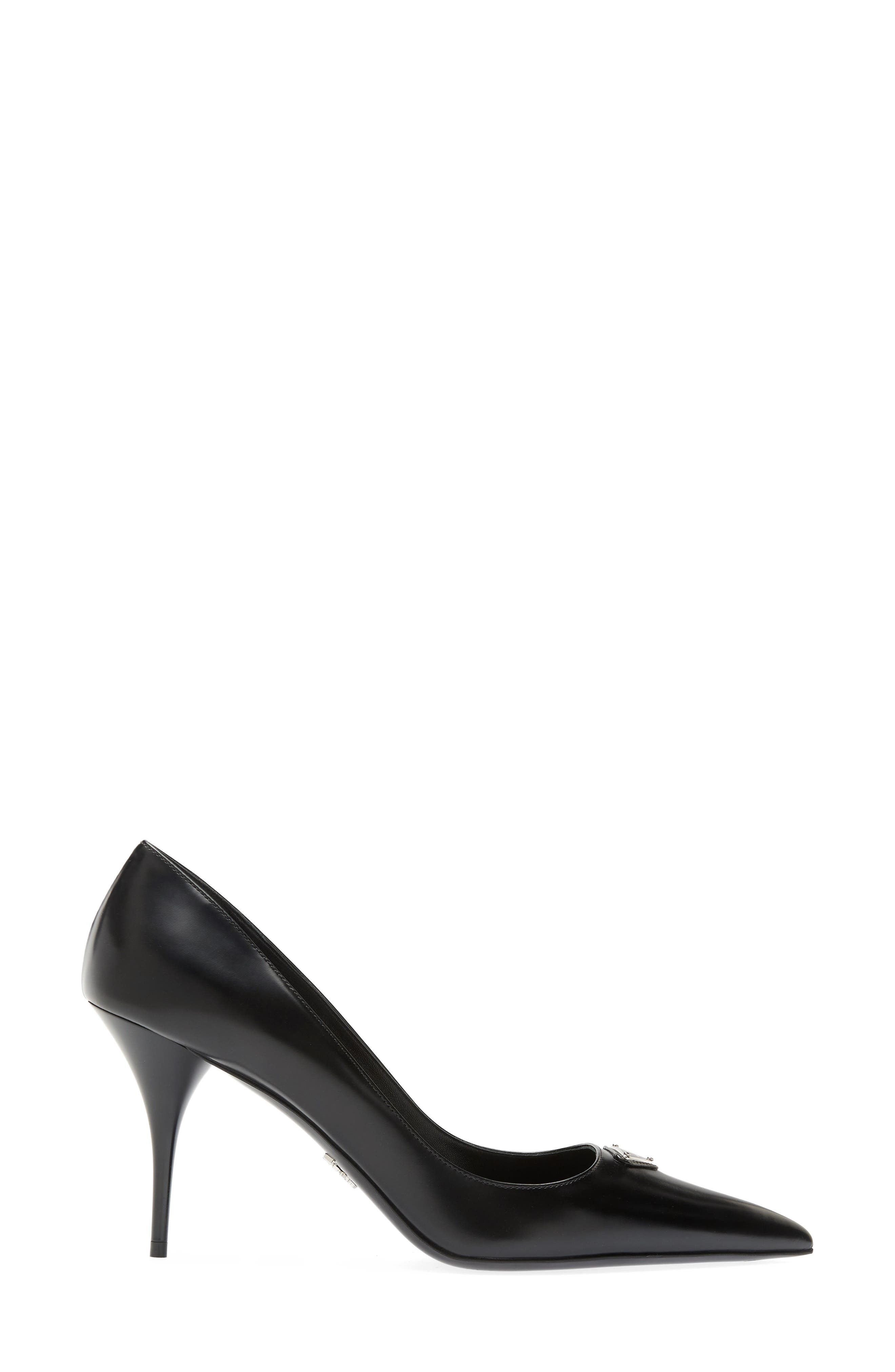 Prada Logo Pointed Toe Pump (Women) | Nordstromrack