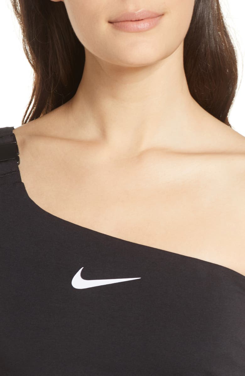 Nike Sportswear Swoosh One-Shoulder Crop Tank | Nordstrom