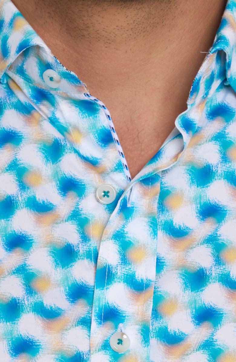 Robert Graham Hewlett Short Sleeve Button-Up Shirt | Nordstrom