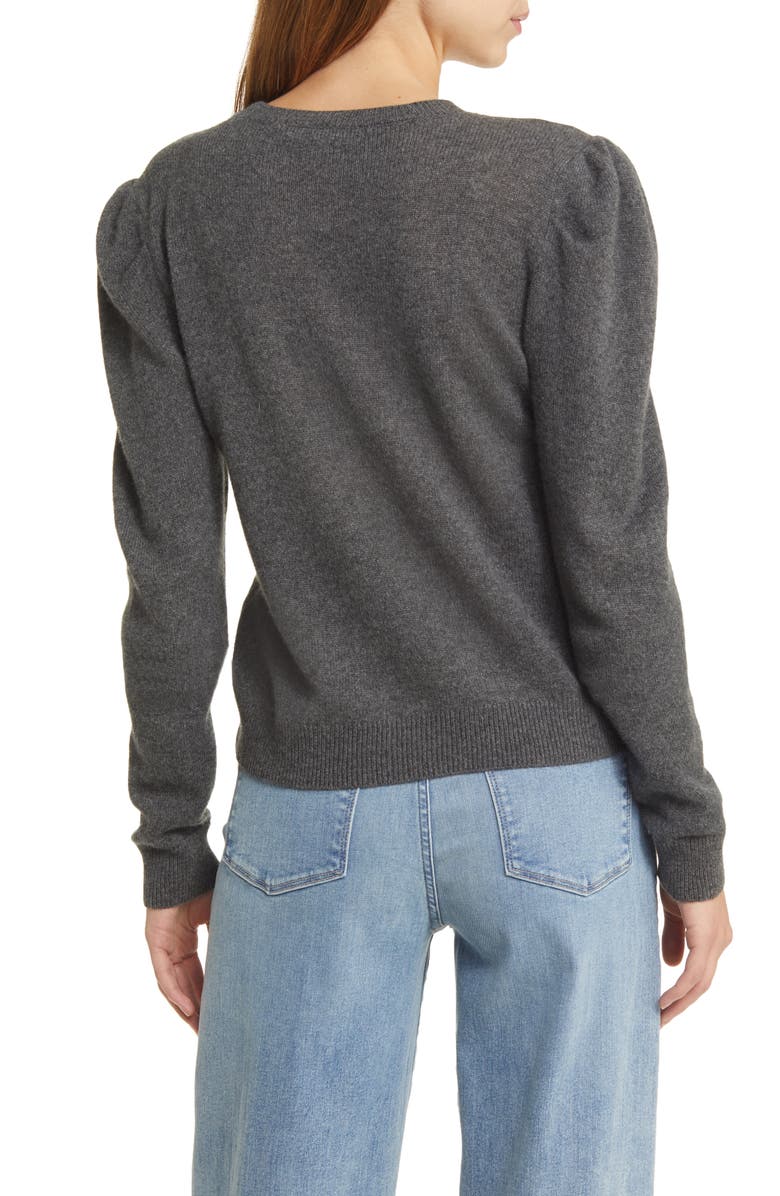 FRAME Puff Shoulder Cashmere & Wool Sweater | Nordstromrack