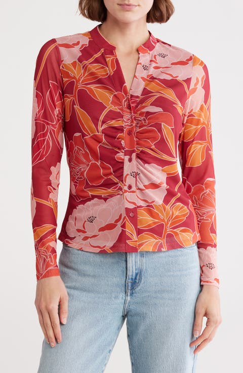 Women's Pink Button-Up Shirts Rack | Nordstrom Rack
