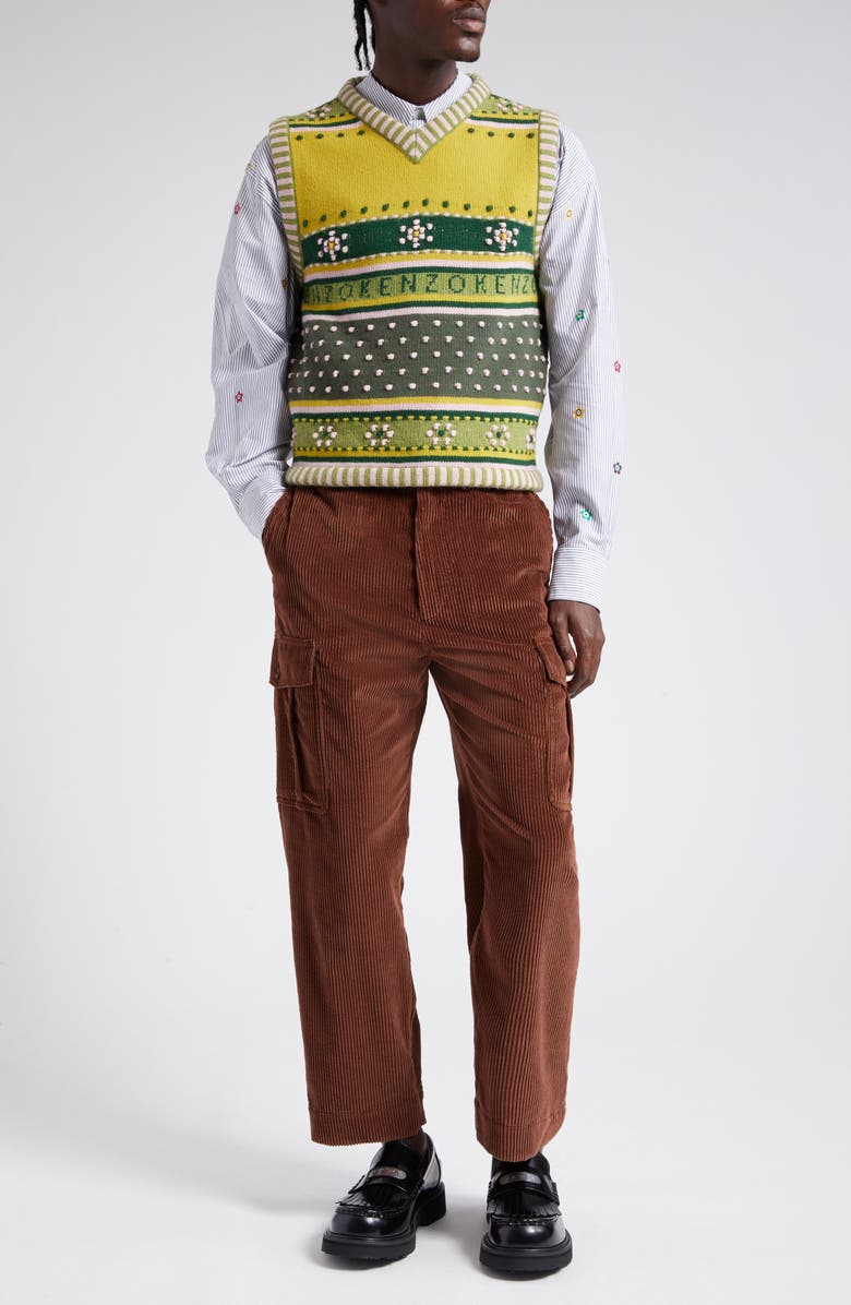 KENZO Fair Isle Wool Sweater Vest | Nordstromrack