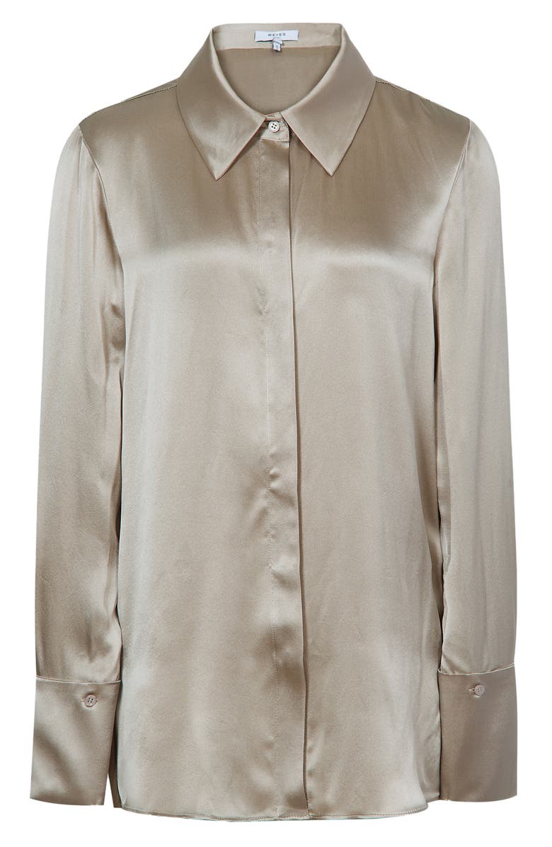 Reiss Haley Silk Button-Up Shirt | Nordstromrack