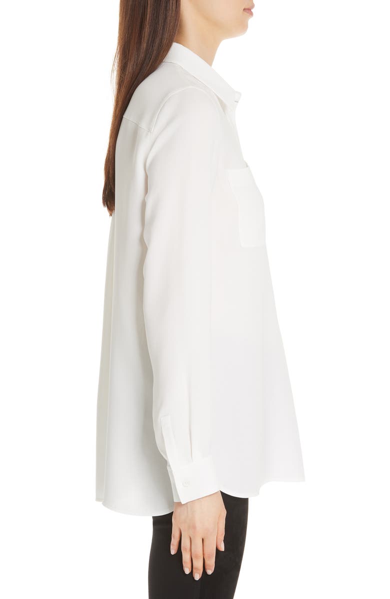 Lafayette 148 New York Prianka Silk Double Georgette Blouse | Nordstrom