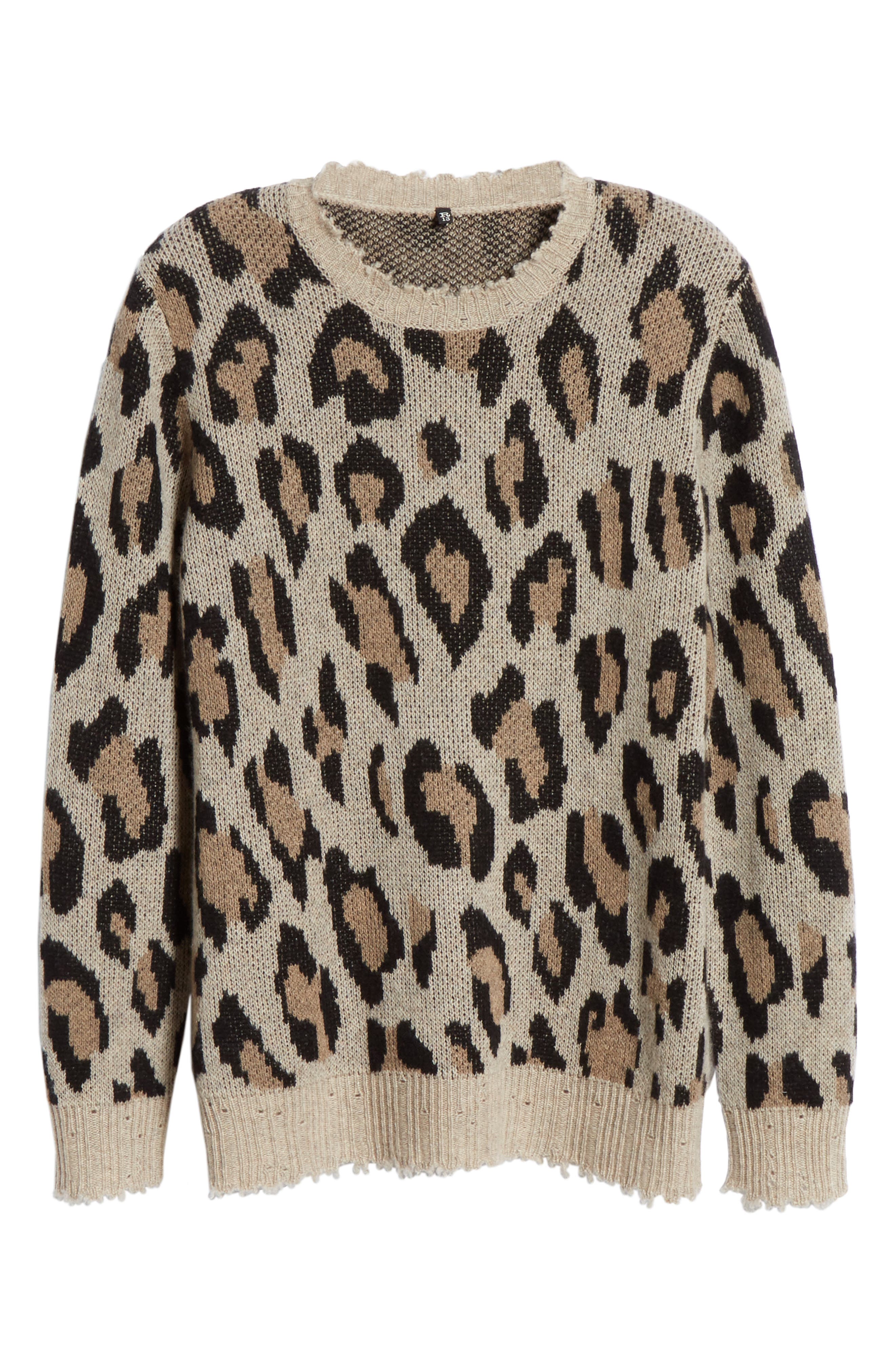 R13 Leopard Cashmere Sweater | Nordstrom