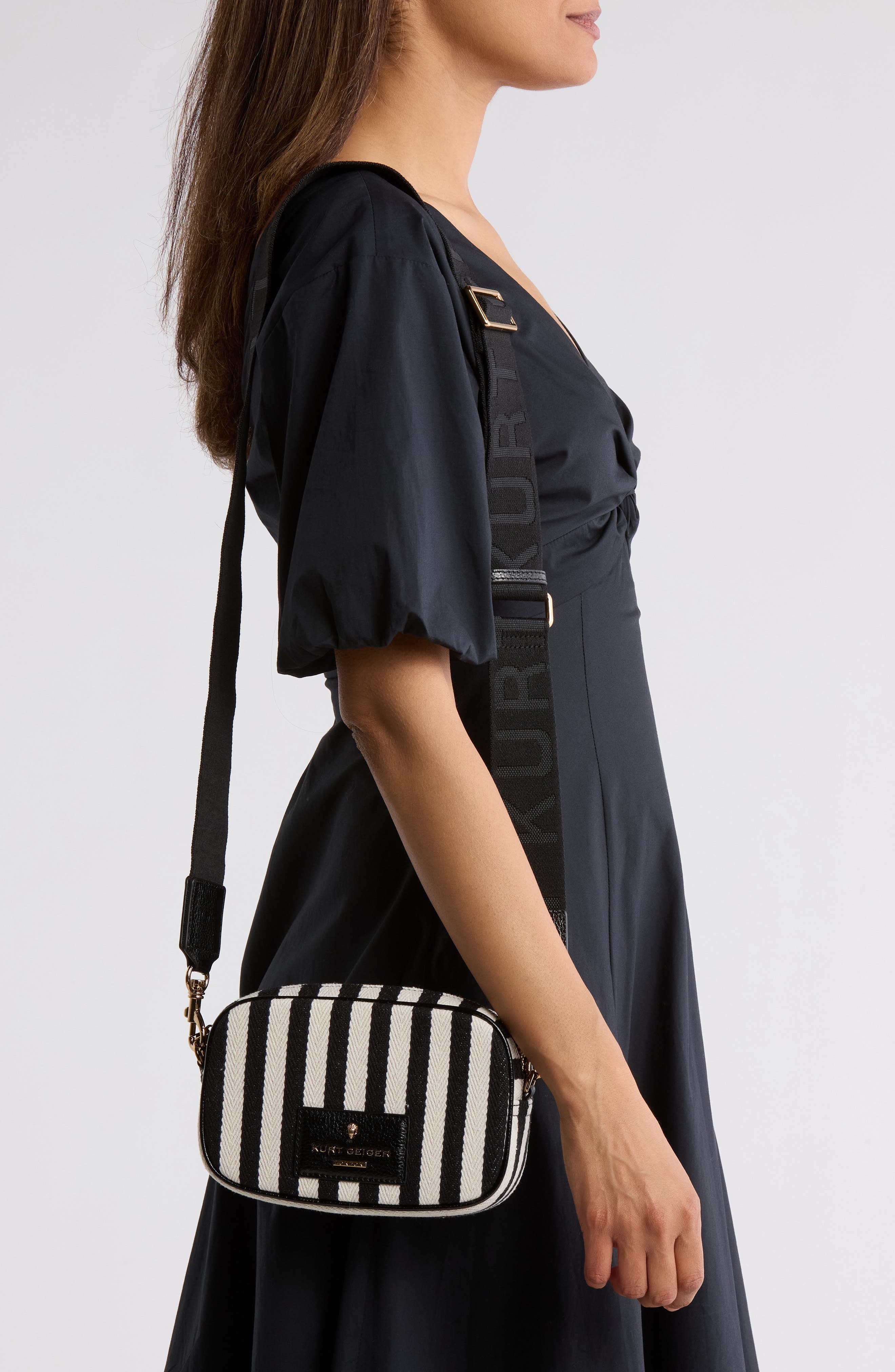 Kurt Geiger London Chiswick Stripe Small Camera Crossbody Bag ...
