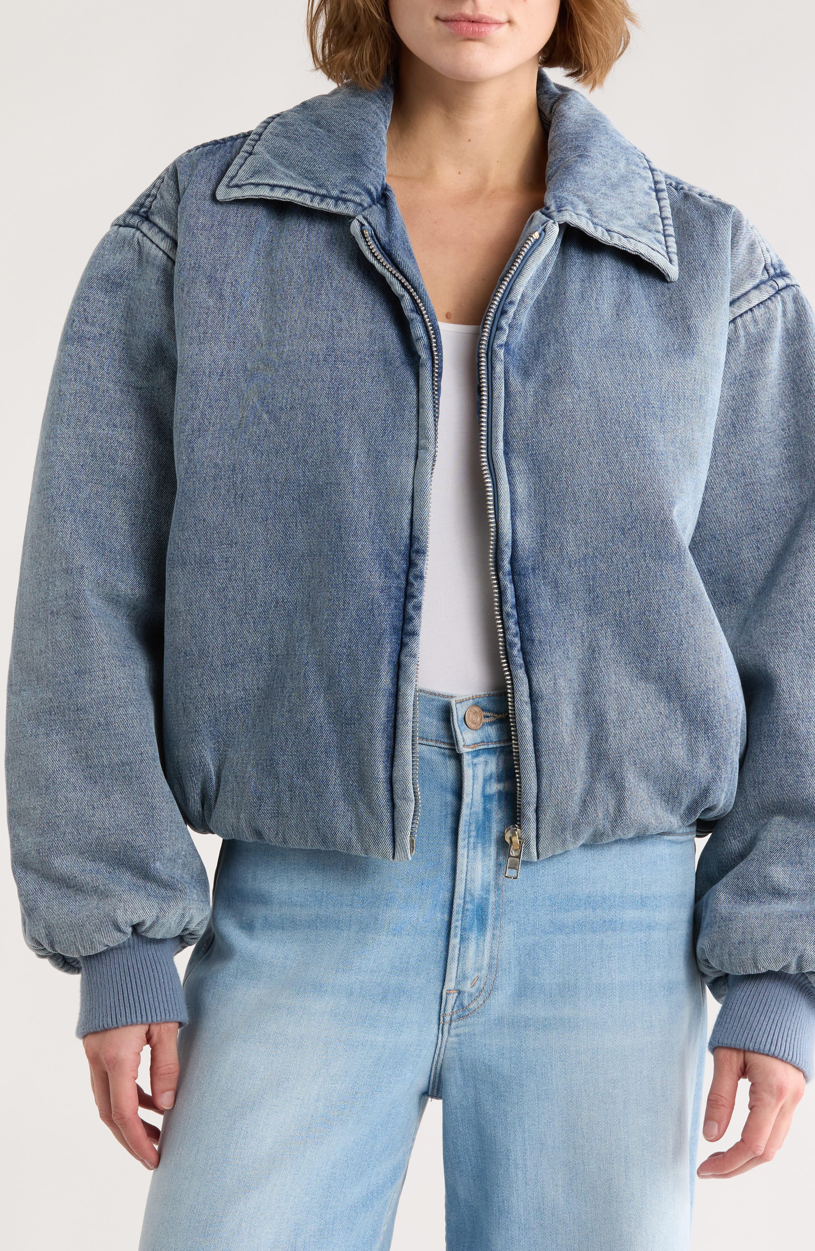 Good American Denim Bomber Jacket | Nordstromrack