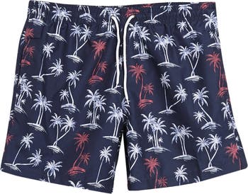 Trunks Surf & Swim Co. Premium Sano Palm Tree Print Board Shorts ...