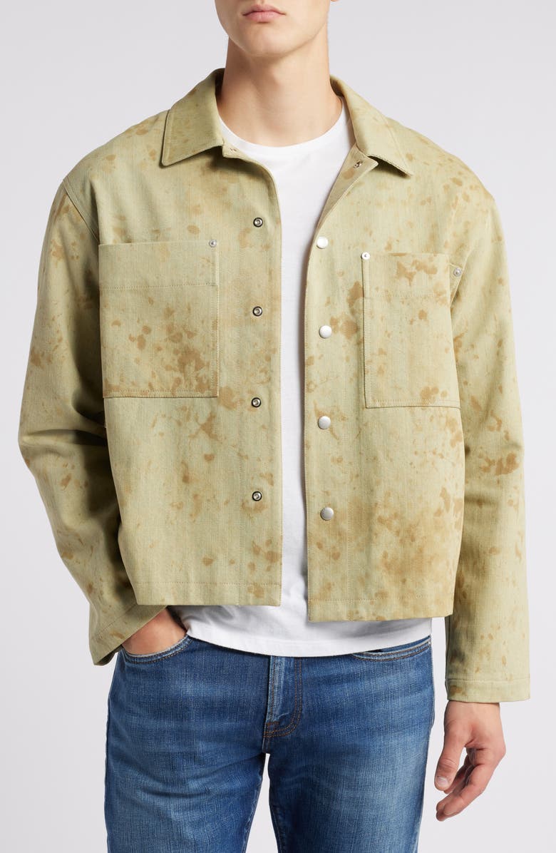 FRAME Paint Splatter Denim Shirt Jacket | Nordstromrack