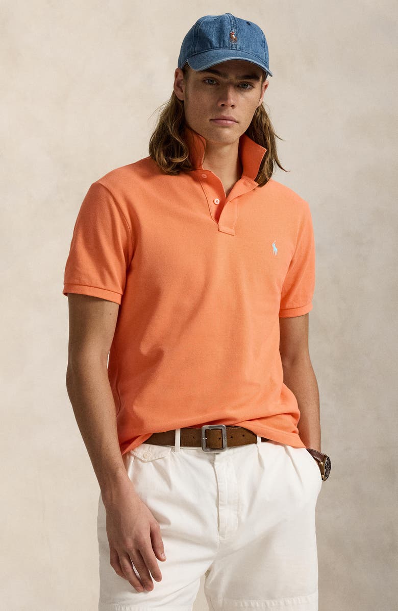 Polo Ralph Lauren The Iconic Solid Orange Cotton Piqué Polo | Nordstrom