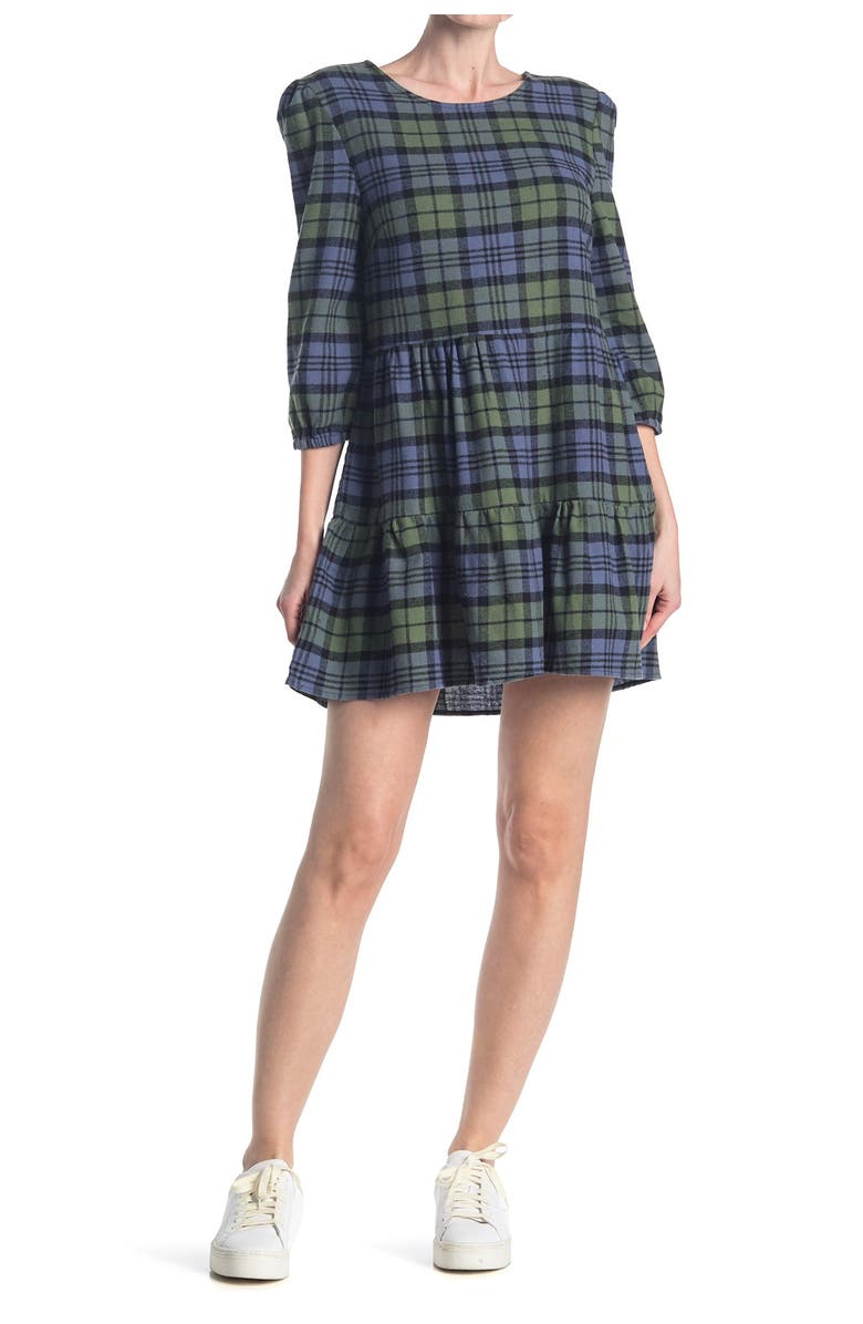 Abound Tiered Plaid Dress | Nordstromrack