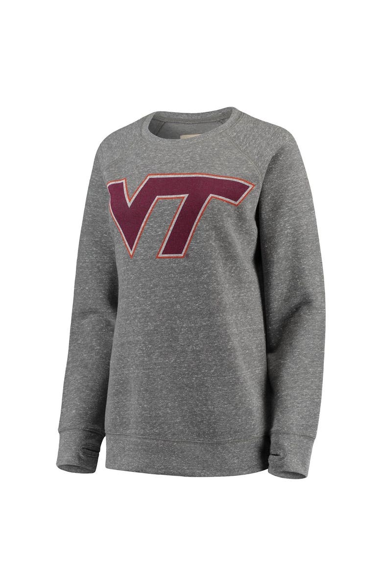 PRESSBOX Women's Pressbox Heathered Gray Virginia Tech Hokies Big Team ...