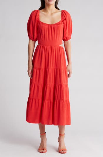 Lucy Paris Keely Cutout Midi Dress | Nordstromrack