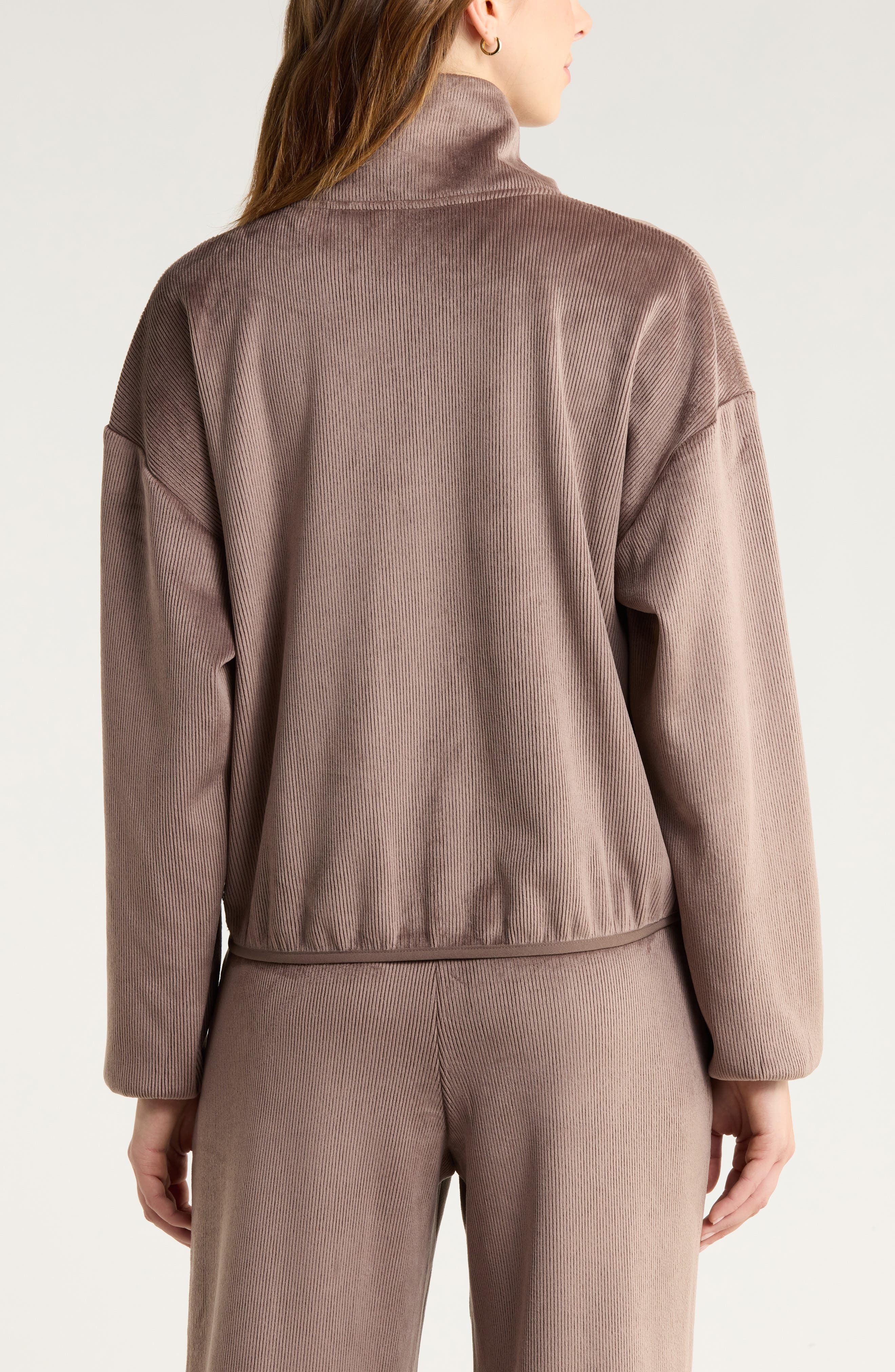 Zella Plush Rib Jacket | Nordstrom