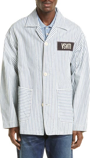 VISVIM Hickory Stripe Cotton Jacket | Nordstrom