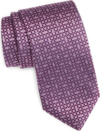 Canali Geometric Pattern Silk Tie | Nordstromrack